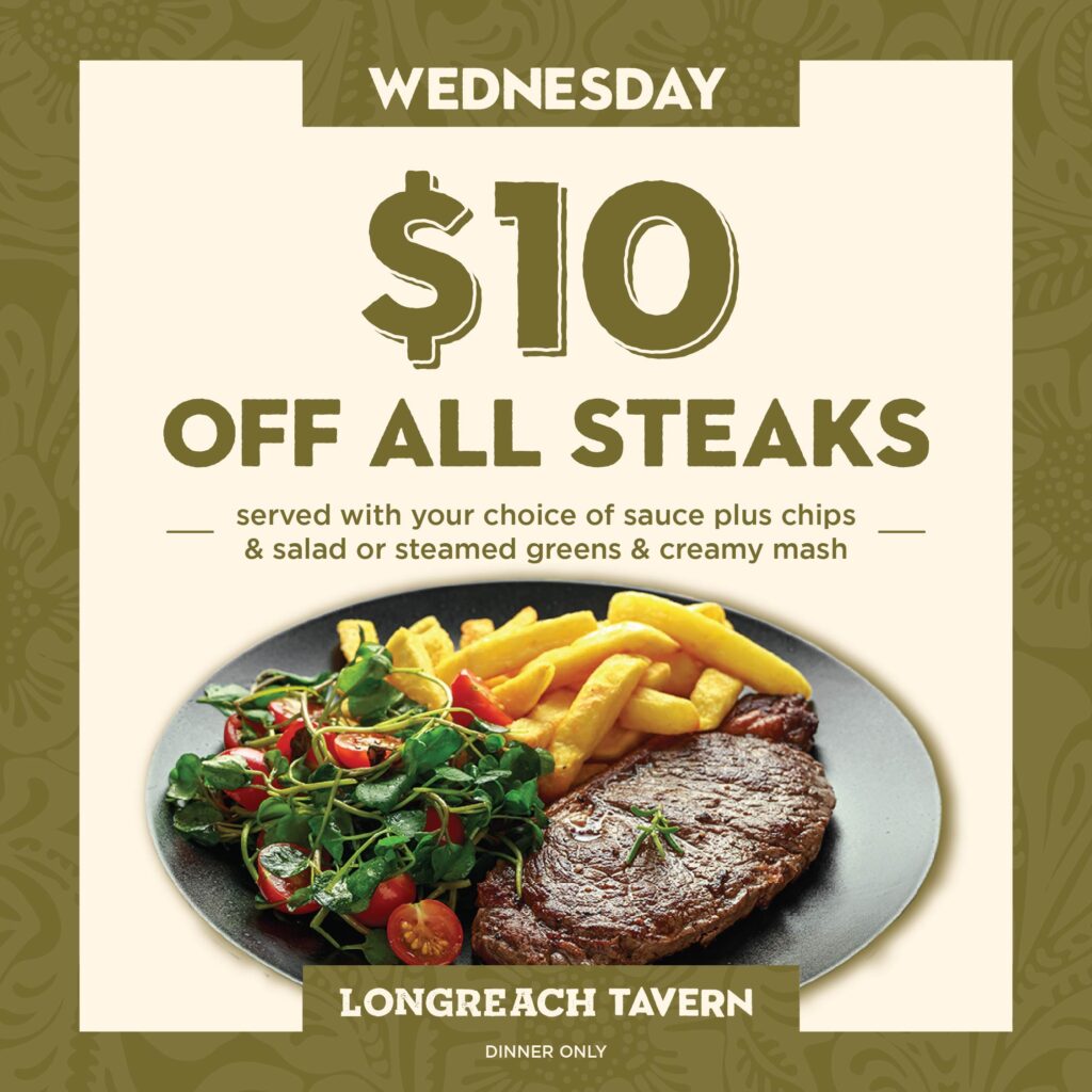 Weekly Food Specials - Longreach Tavern